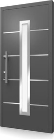 Splendoor Hliníkové vchodové dveře Moderno M410/P, antracitová metalíza, 110 L