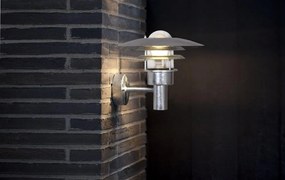 NOR 71411031 Venkovní nástěnné svítidlo Lønstrup 32 1x60W E27 galvanizovaná čirá - NORDLUX