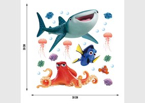 Dětská samolepka na zeď Hledá Se Nemo, Disney | 30 x 30 cm | DDKS 1097