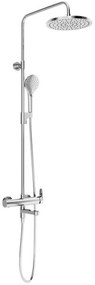 Ravak - Sprchový set DS 092.00 s vanovou baterií, 25 cm, 3 proudy, chrom X07P642