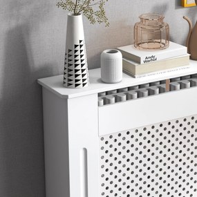 HOMCOM Kryt Radiátoru na Zeď - Moderní Design, MDF, 78x19x82 cm