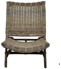 Šedé ratanové křeslo Mirri - 57*85*78cm