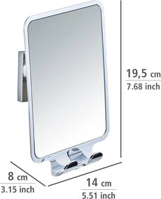 Kosmetické zrcátko QUADRO, Vacuum-Loc, anti-fog WENKO