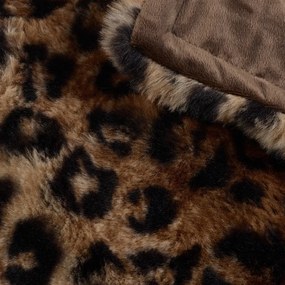 Hnědá deka 130x170 cm Animal Print – Catherine Lansfield