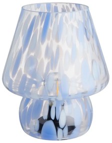 Butlers MISS MARBLE LED Lampa 20,5 cm - sv. modrá/bílá
