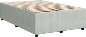 Box spring postel s matrací světle šedá 120 x 200 cm samet 3287710