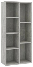 Knihovna Niviro - betonově šedá | 50x25x106 cm