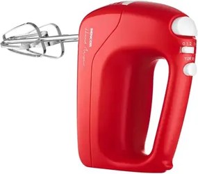 SENCOR SHM 5404RD červená / Ruční šlehač / 200W / 5 rychlostí / hnětac