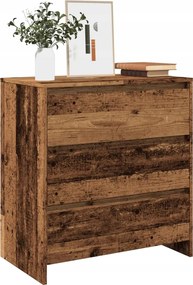 Fionshop 263905189 Příborník old wood 70 x 41 x 75 cm kompozitní dřevo