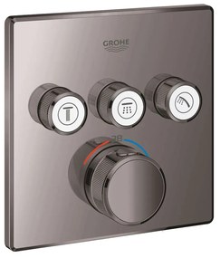 Grohe Grohtherm SmartControl - Termostatická baterie pod omítku, 3 ventily, Hard Graphite 29126A00
