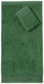 Bavlněný ručník Aqua 70x140 cm lahvově zelený