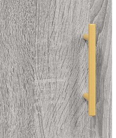 Skříň highboard šedá sonoma 69,5 x 34 x 180 cm kompozitní dřevo,  3198719