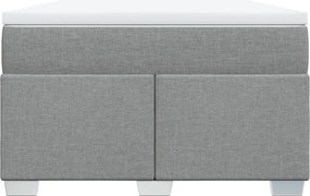 Box spring postel s matrací světle šedá 120 x 200 cm textil 3285123