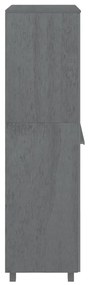Šatní skříň HAMAR tmavě šedá 89 x 50 x 180 cm masivní borovice - Default Title