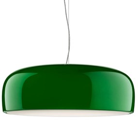 Flos Smithfield S Pro, zelené závěsné svítidlo, 45W LED 2700K stmívatelné, prům. 60cm