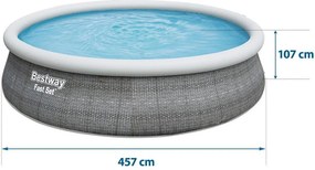 Bestway Bazén rozporový 457 x 107 cm 8142