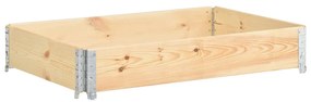 Vyvýšený záhon 80 x 120 cm masivní borové dřevo - Default Title