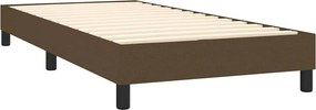 Rám postele s boxspringem tmavě hnědá 80 x 200 cm textil 3120471