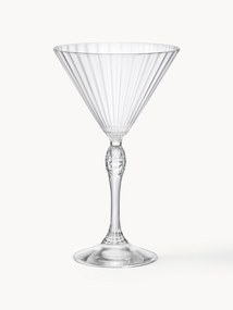 Sklenice na martini's drážkovou strukturou America's Cocktail, 4 ks
