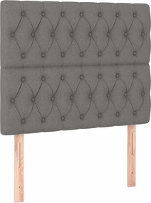 Box spring postel s matrací tmavě šedá 100 x 200 cm textil 3132210
