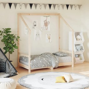 Dětská postel 70 x 140 cm masivní borové dřevo - Default Title