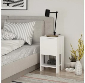 Asir | Noční stolek EMA 55x30 cm bílá | AS0514