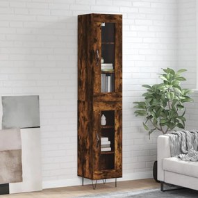 vidaXL Skříň highboard 34,5x34x180 cm kompozit [3199461] Barva: hnědý dub