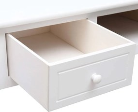 Psací stůl bílý 110 x 45 x 76 cm dřevo 284157