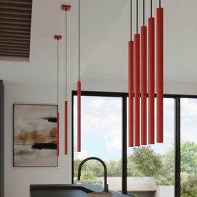 Sollux Lighting Závěsné svítidlo PASTELO 3P červené