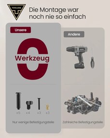 VASAGLE noční stolek, odkládací stůl s nabíjecí funkcí, inkoustově černý–kapučínově béžový