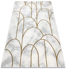 Koberec EMERALD exkluzivní 1016 glamour, styl art deco, marmur krém/zlatý