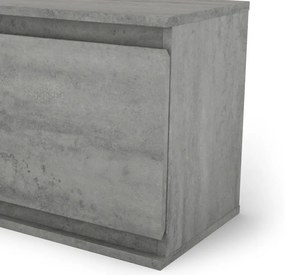 Nástěnná skříňka Carlos, šedý beton, 60 cm