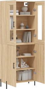 Skříň highboard dub sonoma 69,5 x 34 x 180 cm kompozitní dřevo 3198220