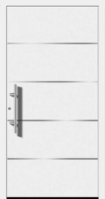 Splendoor Hliníkové vchodové dveře Moderno M480/P, bílé, 110 L