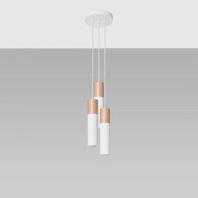 Sollux Lighting Závěsné svítidlo PABLO 3P bílé