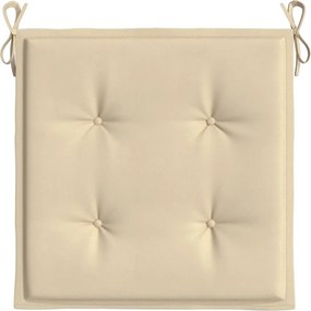 Podušky na zahradní židli 2 ks béžové 40x40x3 cm látka oxford 314008
