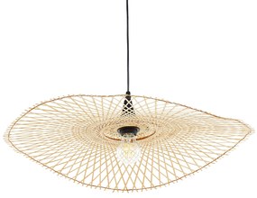 Bambusová závěsná lampa 60 cm světlé dřevo FLOYD Beliani