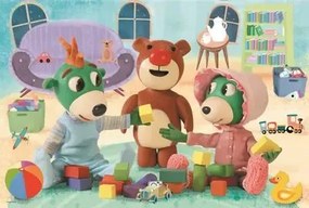 Trefl - Puzzle - Dobrou noc, Treflíci: Hry před spaním MAXI / 24 dílků