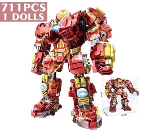 Stavebnice AVENGERS robotické figurky hrdinů Barva: Iron Man 711 dílků