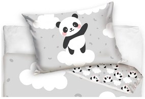 Carbotex Povlečení do postýlky Panda na obláčku 100x135 + 40x60