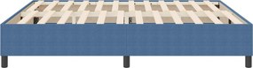 Rám platformy Modrá 180 x 200 cm Žebrovaná látka 3337425