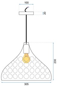 Toolight Rea, Zrcadlová lampa Závěsné APP270-1CP z růžového zlata, OSW-00879