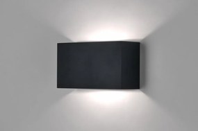 Nástěnné designové černé LED svítidlo Caldana Black Classico