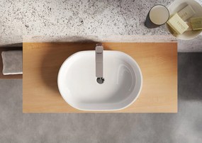 Ravak deska 120 x 55 cm X000000844 pod umyvadlo ve tvaru I dub
