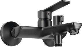 Aqualine Sintra vanová baterie nástěnná 150 mm černá mat SX010B
