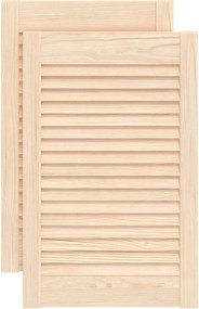 Nábytková dvířka lamelový design 2 ks 61,5 x 39,4 cm borovice 151116
