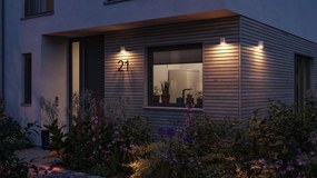 P 94711 LED venkovní nástěnné svítidlo Flame neláká hmyz IP44 hranaté 58x103mm 2200K 4W 230V 75° bílá kov - PAULMANN