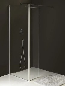 Polysan Modular Shower stěna 90 x 200 cm k instalaci na zeď pro připojení pevného panelu sklo čiré MS2A-90