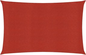 vidaXL Plachta proti slunci 160 g/m² 3,5 x 4,5 m HDPE [311296] Barva: Červená