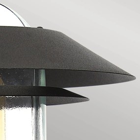 Nízká venkovní lampa s čidlem Elstead HELSINGOR/černá/30 cm